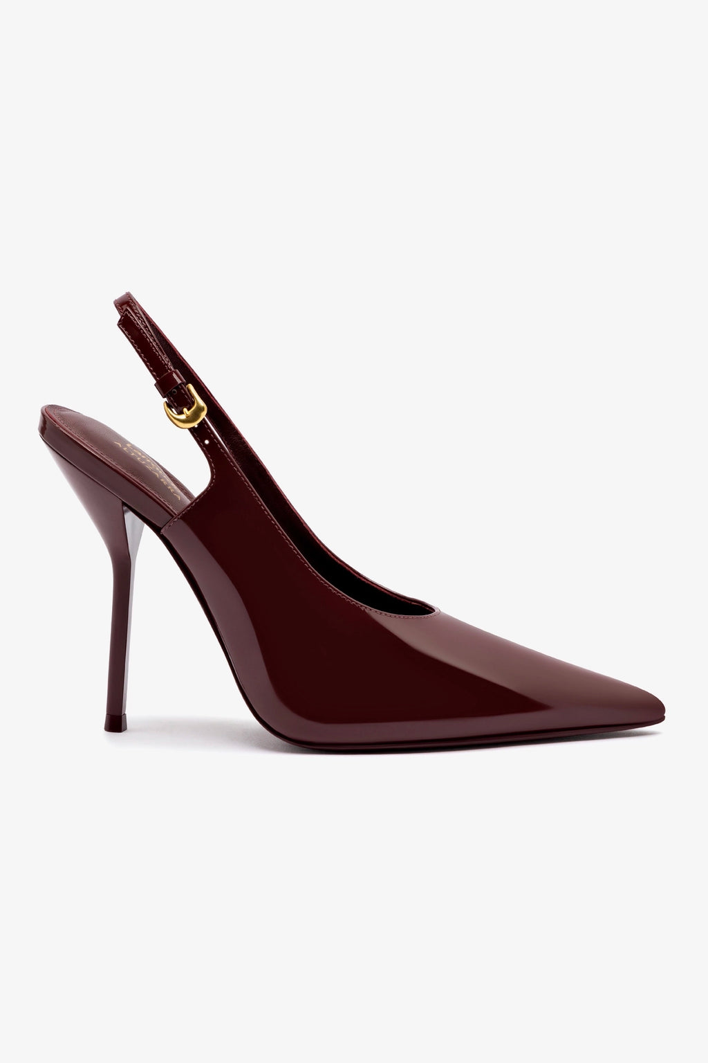 Larroudé x Altuzarra: Slingback Couro Verniz Bordô – Larroudé Brasil